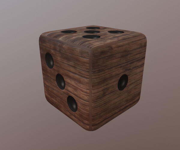 ArtStation - Wooden Dice 3d model | Game Assets