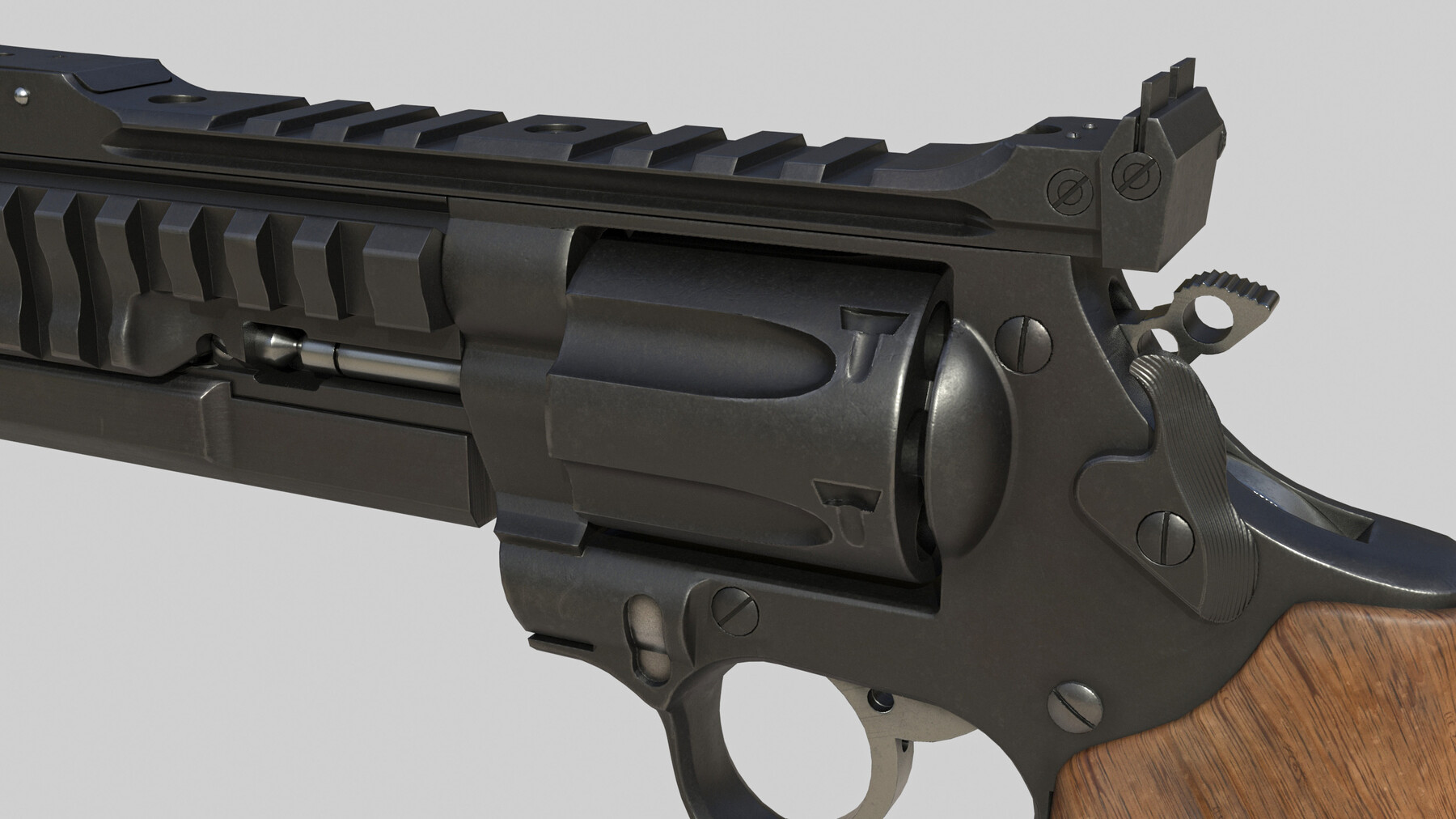 ArtStation - Magnum revolver SUPER SPORT Low-poly 3D model | Game Assets