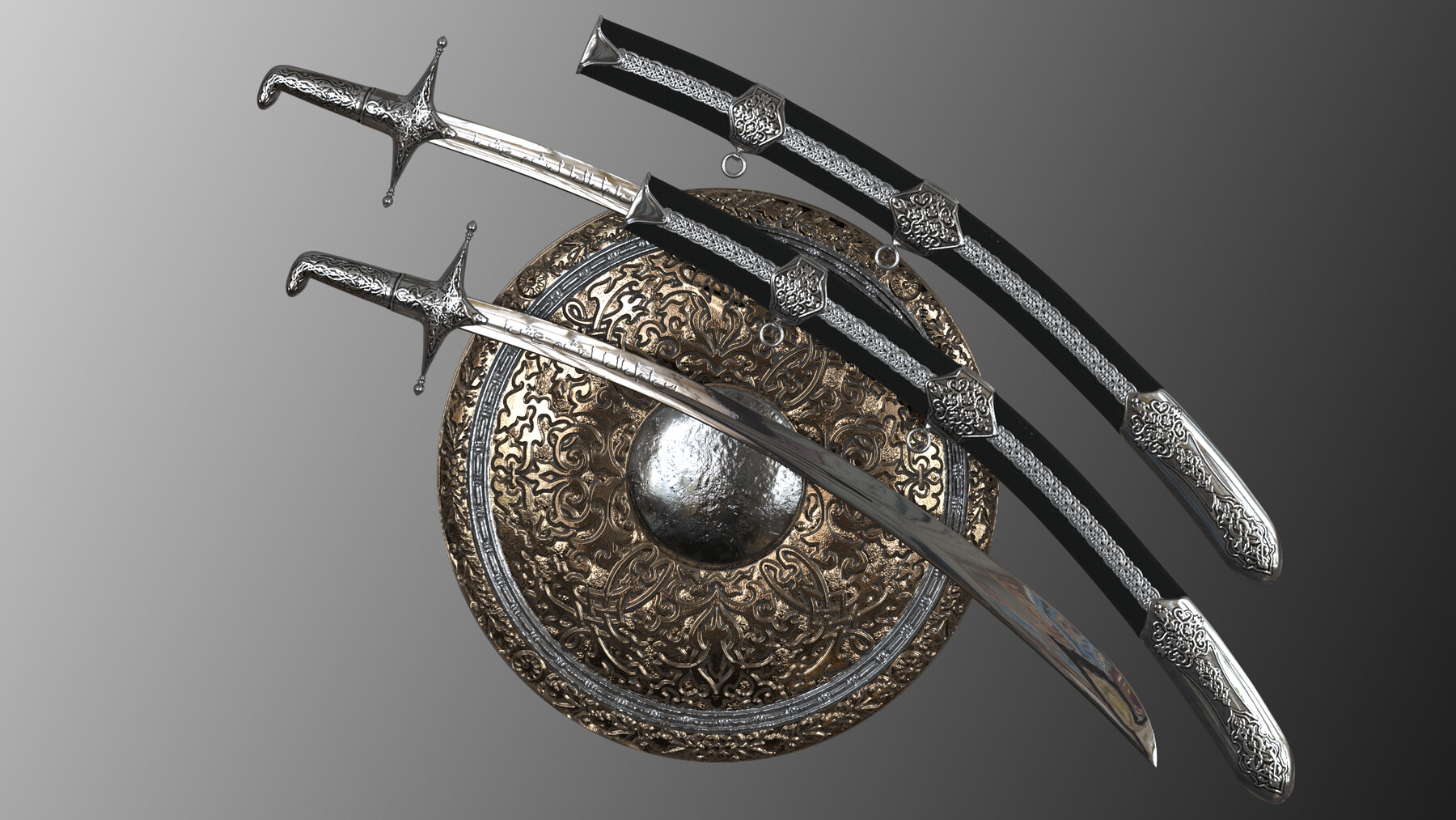 ArtStation - Arabic weapon | Game Assets