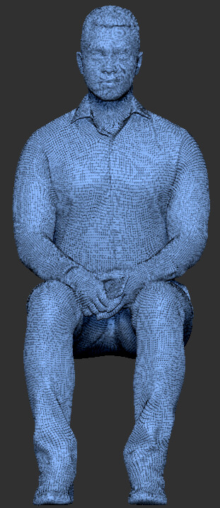 ArtStation - Handsome sitting man in business style 278 | Game Assets