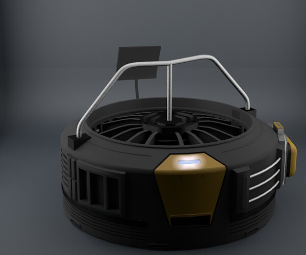 ArtStation - 3D concept fan - Low poly Low-poly 3D model | Game Assets