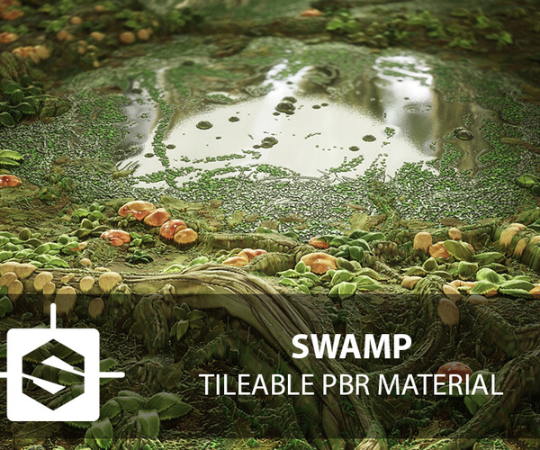 ArtStation - Swamp PBR tileable Material | Game Assets