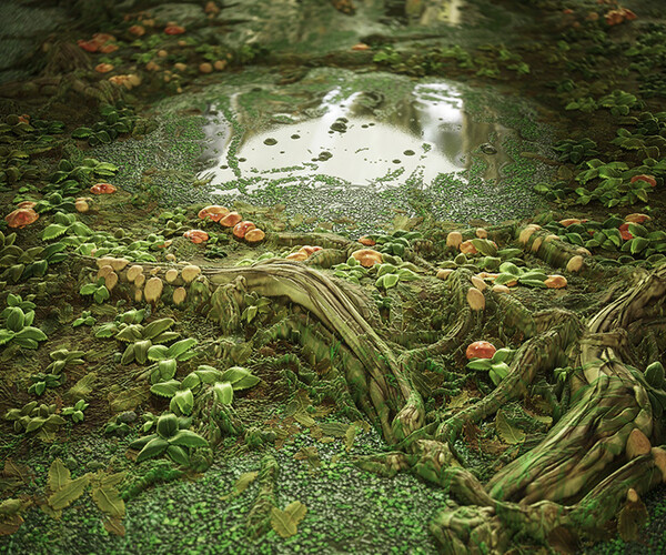 ArtStation - Swamp PBR tileable Material | Game Assets