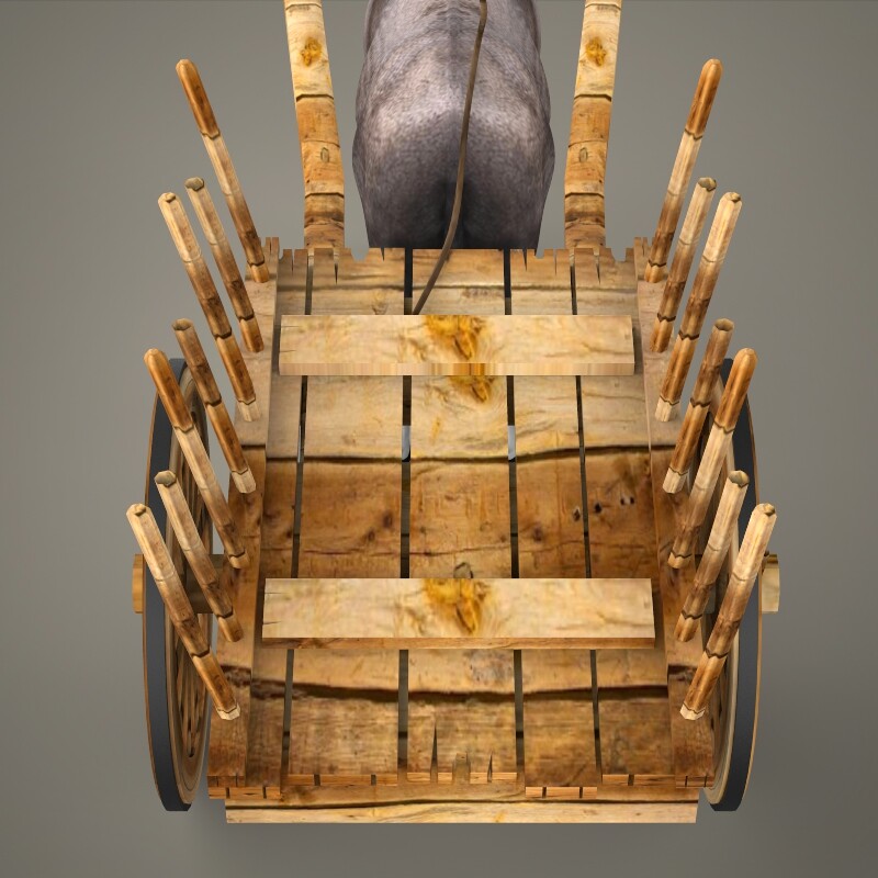 ArtStation - Realistic Ox Cart | Game Assets