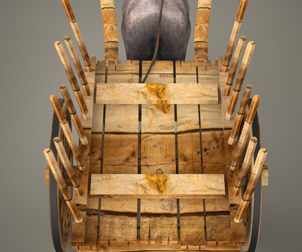 ArtStation - Realistic Ox Cart | Game Assets