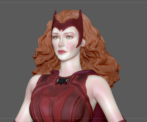ArtStation - WANDA SCARLET WITCH FROM MARVEL MCU DRAMA WANDA VISION ...