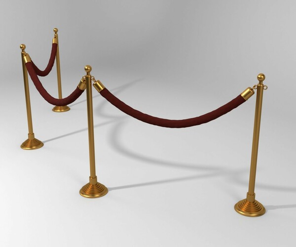 ArtStation - Red Velvet cordon barrier | Resources