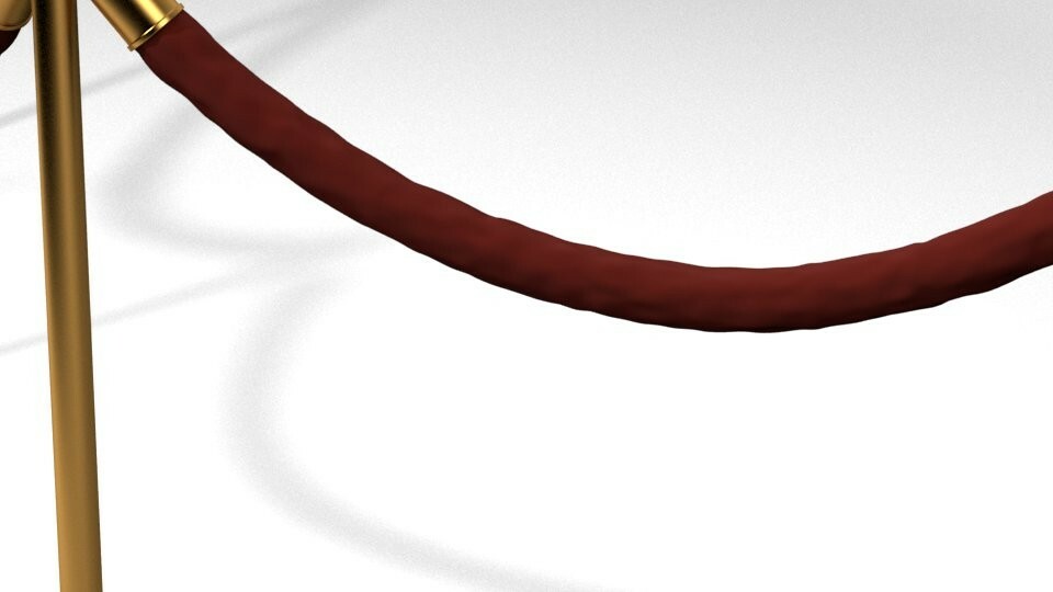 ArtStation - Red Velvet cordon barrier | Resources