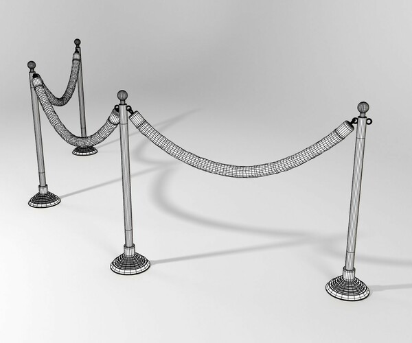 ArtStation - Red Velvet cordon barrier | Resources