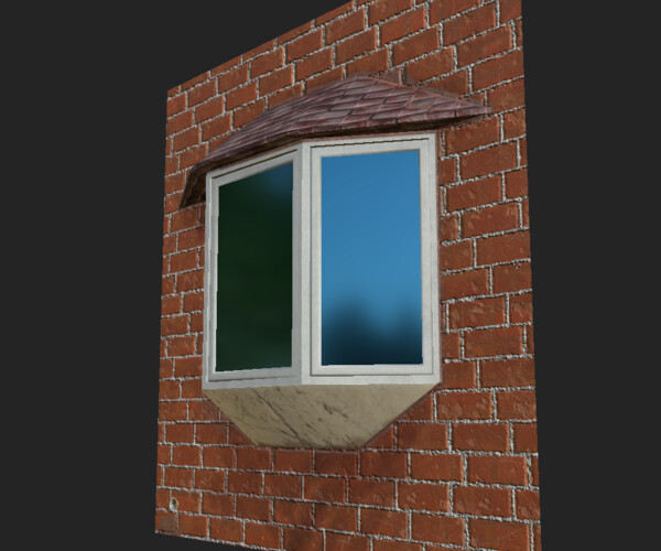 ArtStation - Modern Architecture Wall Window Design, Modeling | Modern ...
