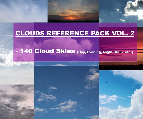 ArtStation - Clouds Reference Pack Vol. 2 | Resources