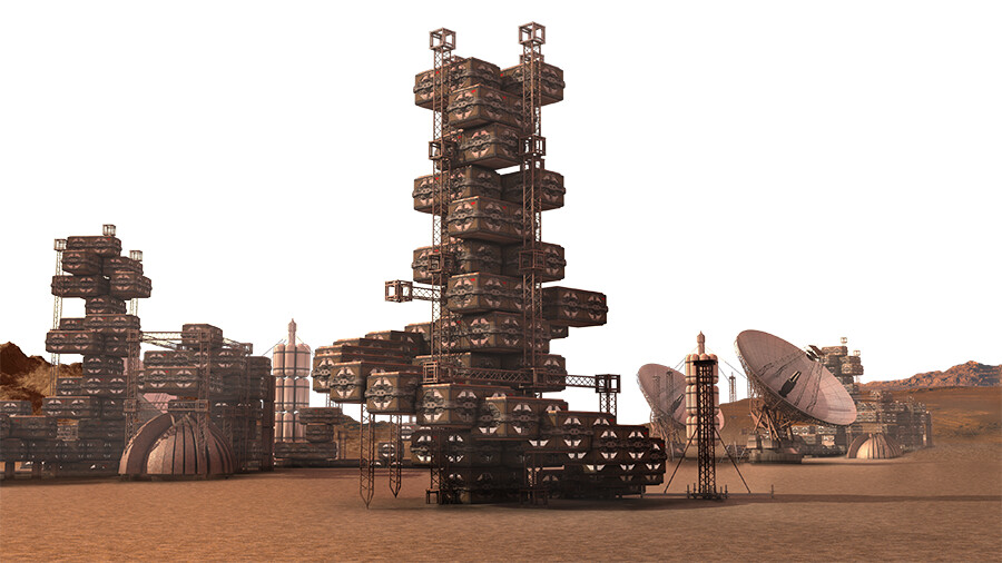 ArtStation - Mars Colony - Illustration Pack | Game Assets