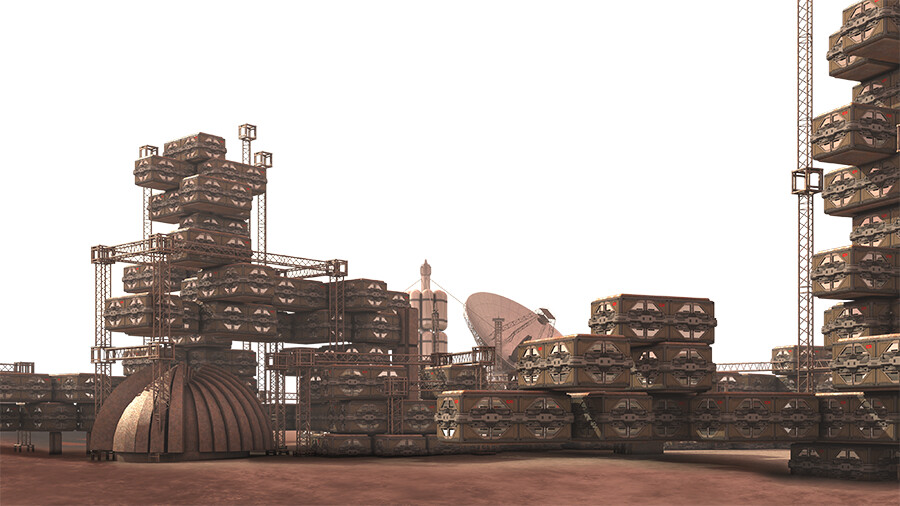 ArtStation - Mars Colony - Illustration Pack | Game Assets