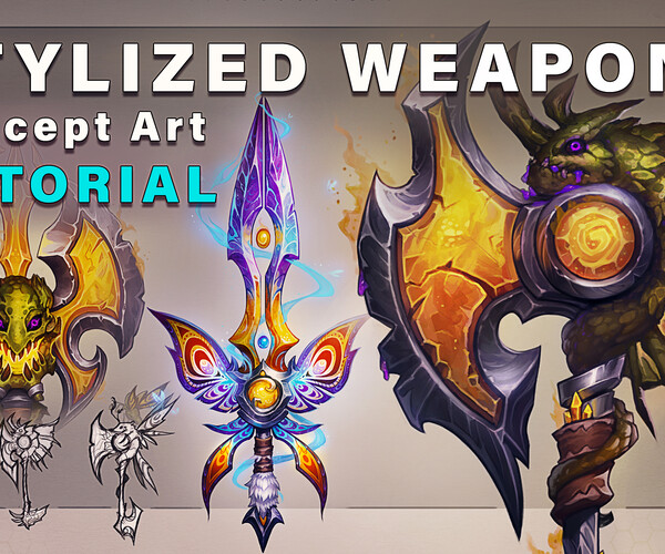 ArtStation - Creating Stylized Weapon Concepts - Tutorial | Tutorials