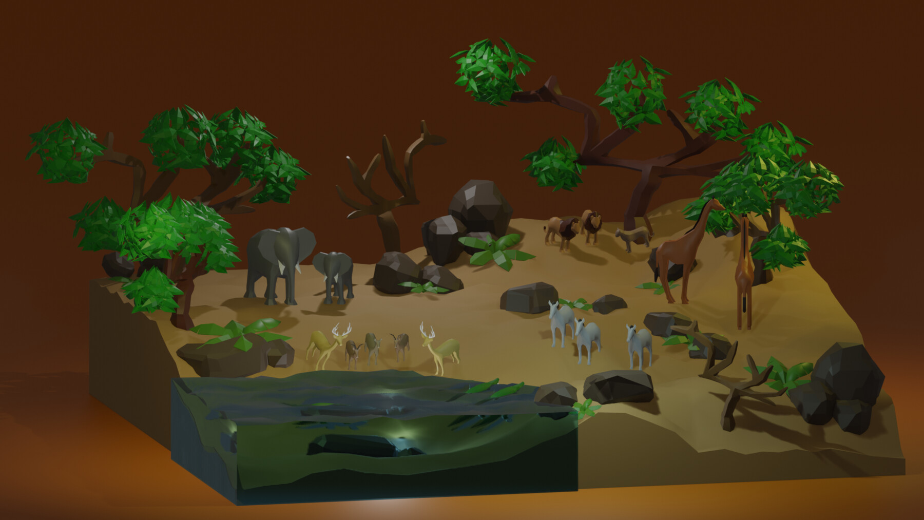 ArtStation - Savanna Set | Game Assets