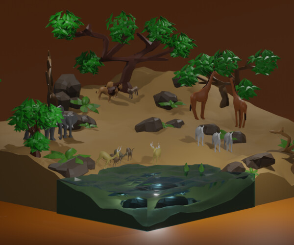 ArtStation - Savanna Set | Game Assets