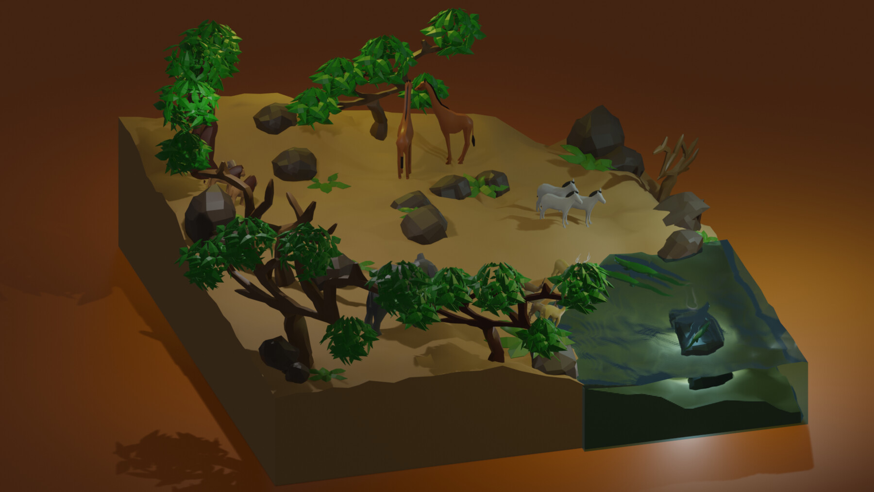 ArtStation - Savanna Set | Game Assets