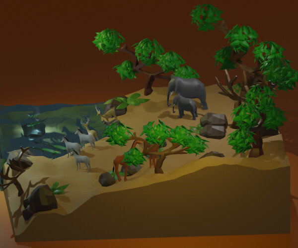 ArtStation - Savanna Set | Game Assets