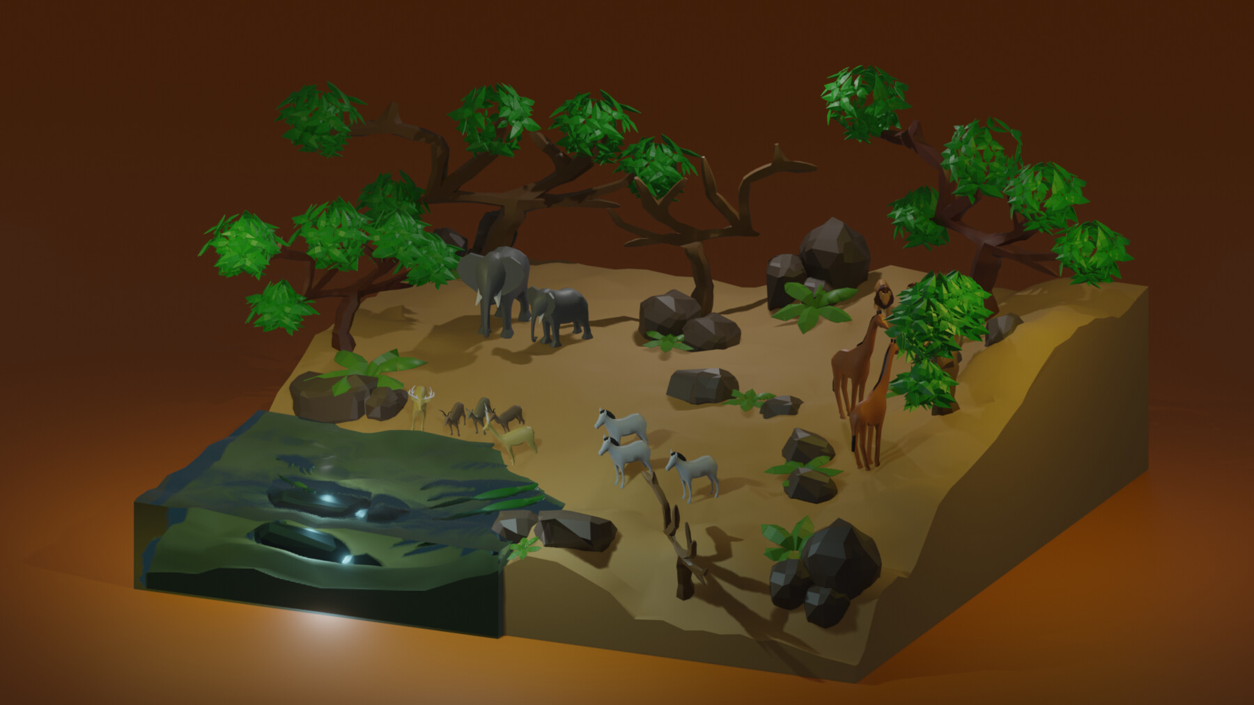 ArtStation - Savanna Set | Game Assets