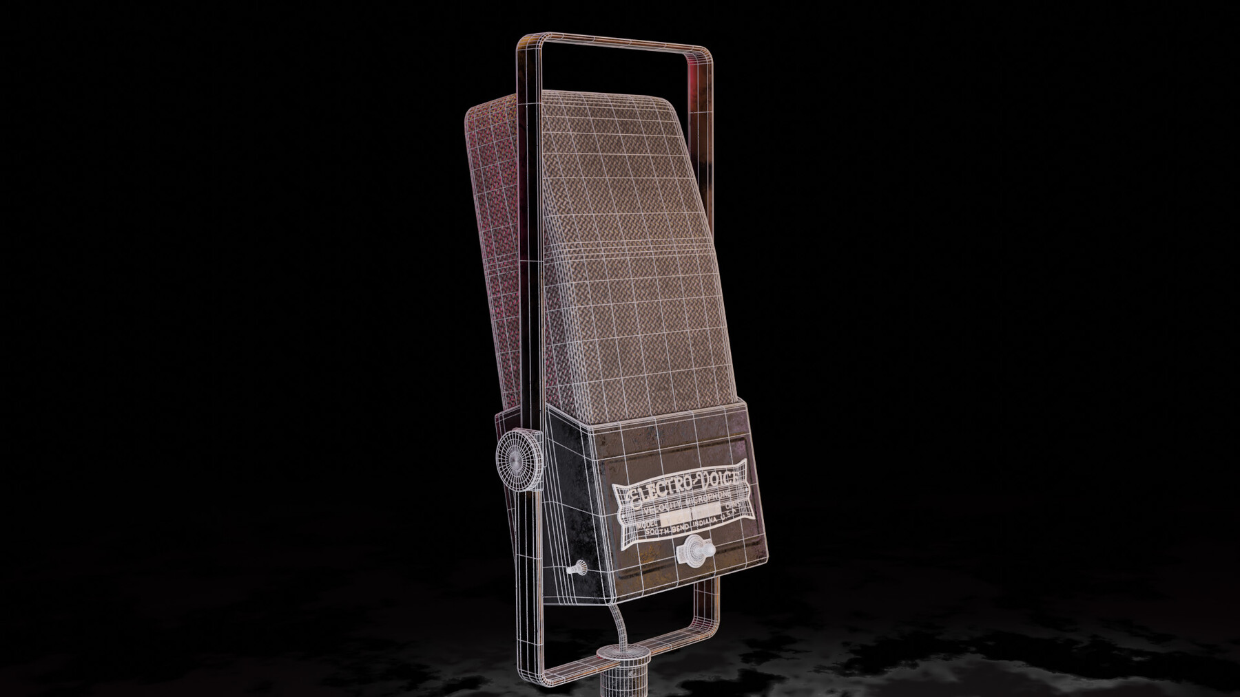 ArtStation - Old Retro Electro Voice Microphone | Game Assets