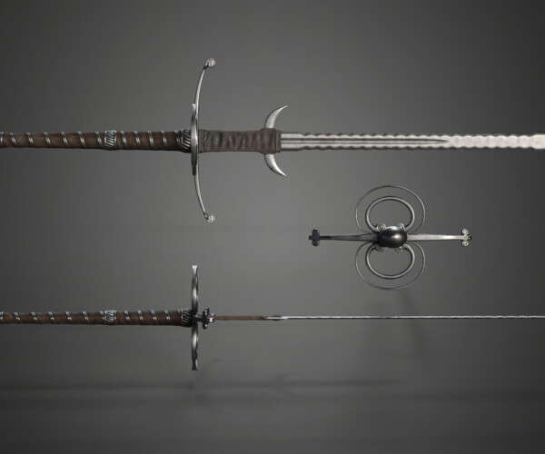 Flamberge Rapier