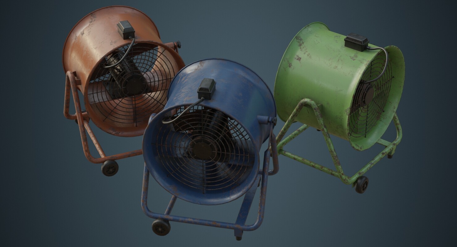 ArtStation - Industrial Fan 1B | Game Assets