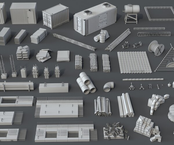 ArtStation - Construction Pack- 66 pieces | Resources