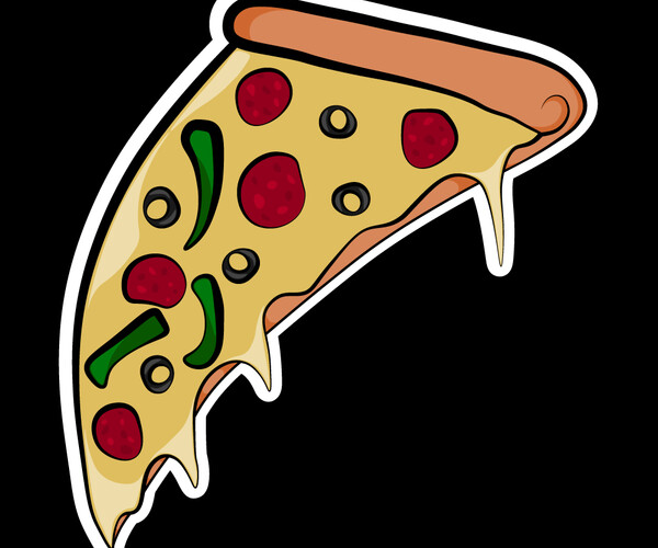 ArtStation - Pizza Sticker | Artworks