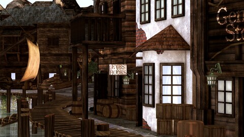 ArtStation - The pirate inn | Artworks