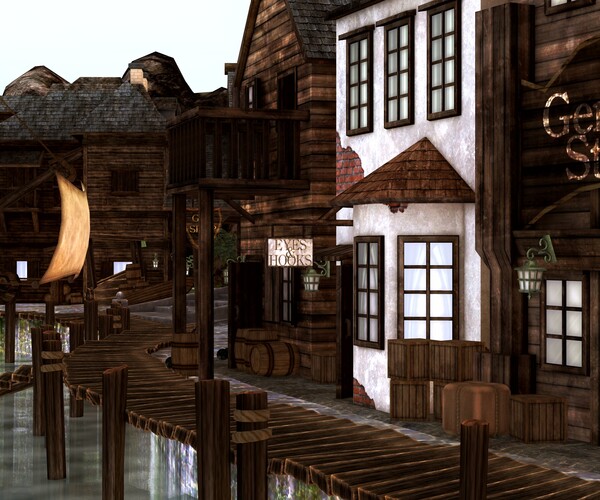 ArtStation - The pirate inn | Artworks