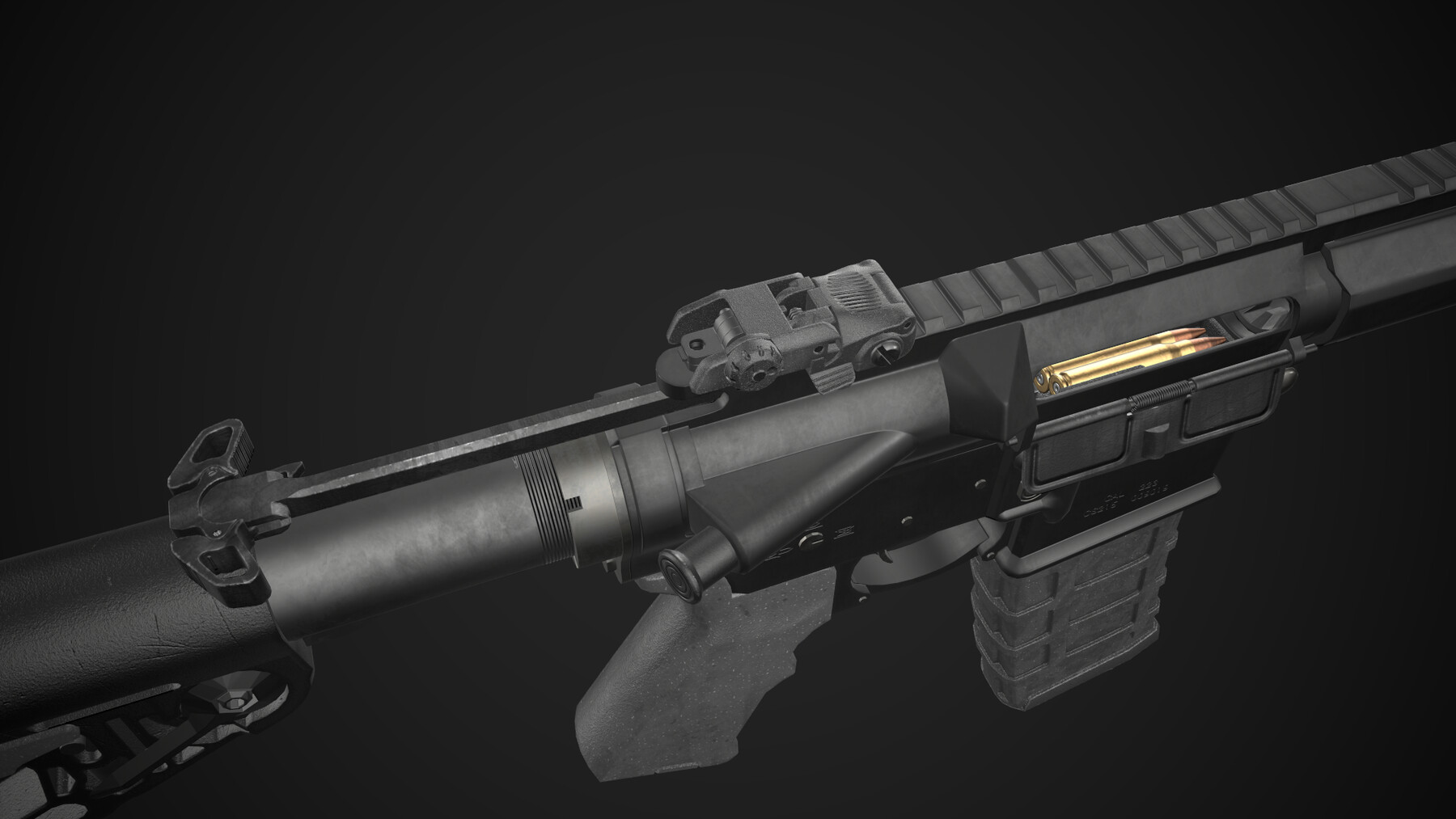 ArtStation - AR15 Rifle (Game Ready) | Game Assets
