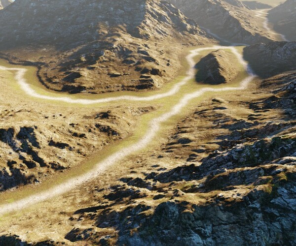 ArtStation - Network of paths in Blender | Resources