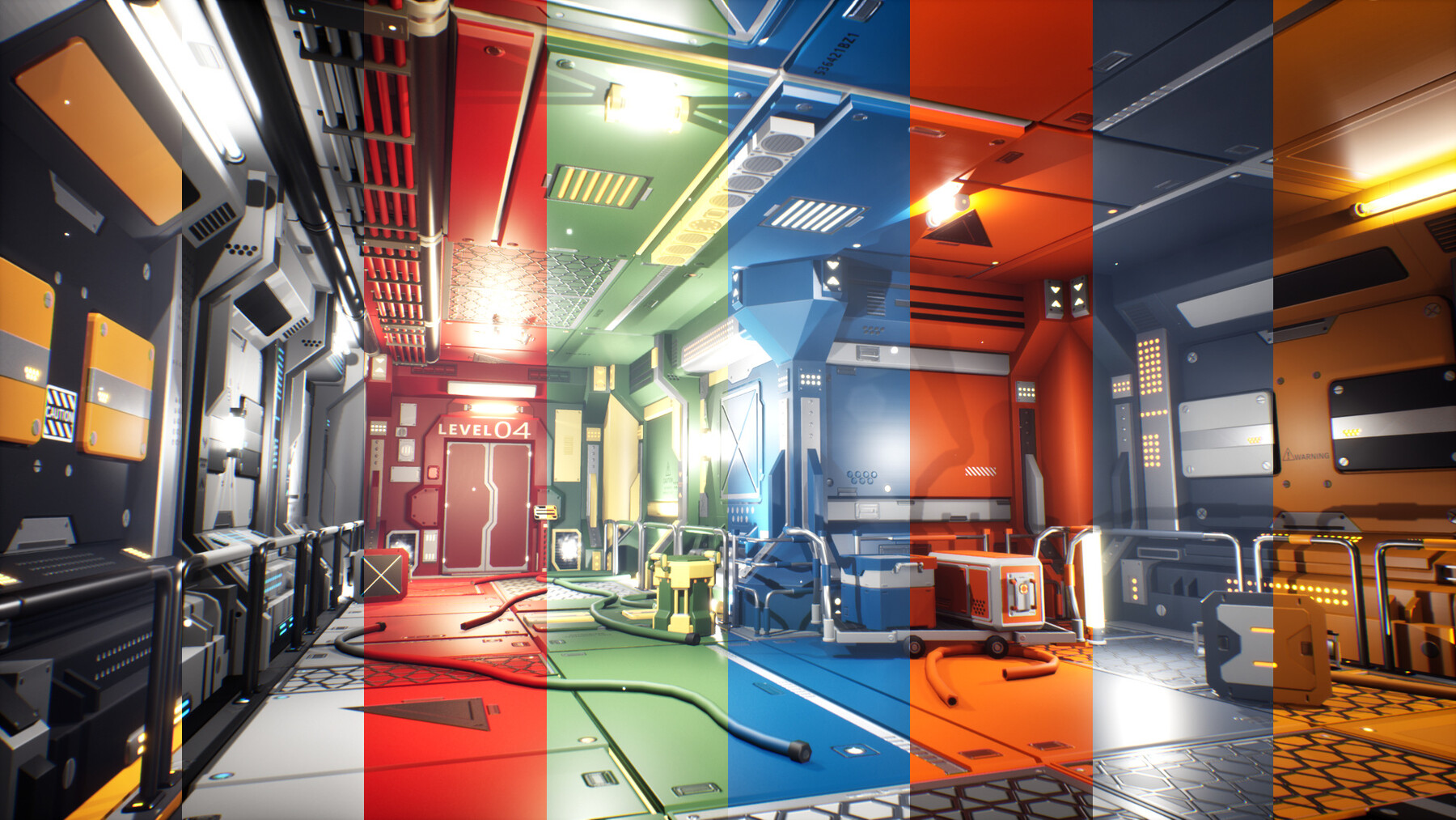 ArtStation - STYLIZED - Sci-Fi Corridor Unreal Engine | Resources