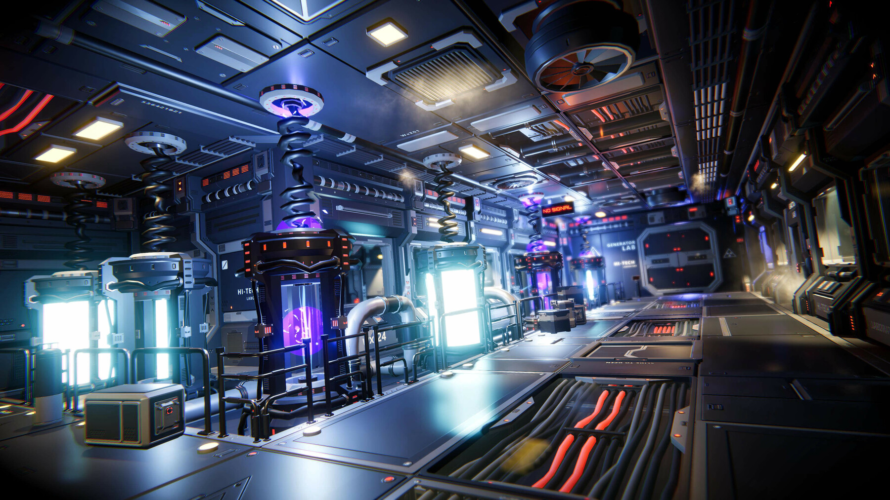 ArtStation - STYLIZED - Sci-Fi Corridor Unity | Game Assets