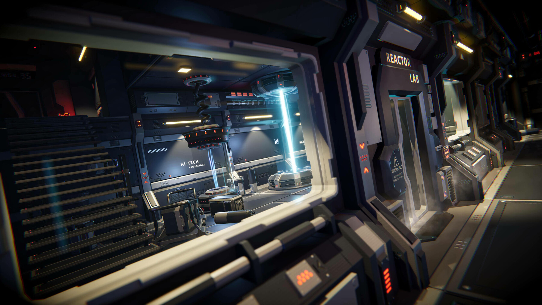 ArtStation - STYLIZED - Sci-Fi Corridor Unity | Game Assets