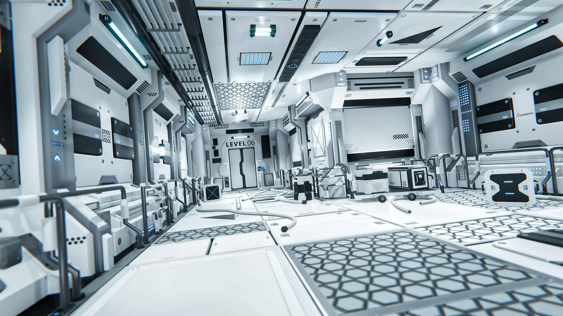 ArtStation - STYLIZED - Sci-Fi Corridor Unity | Game Assets