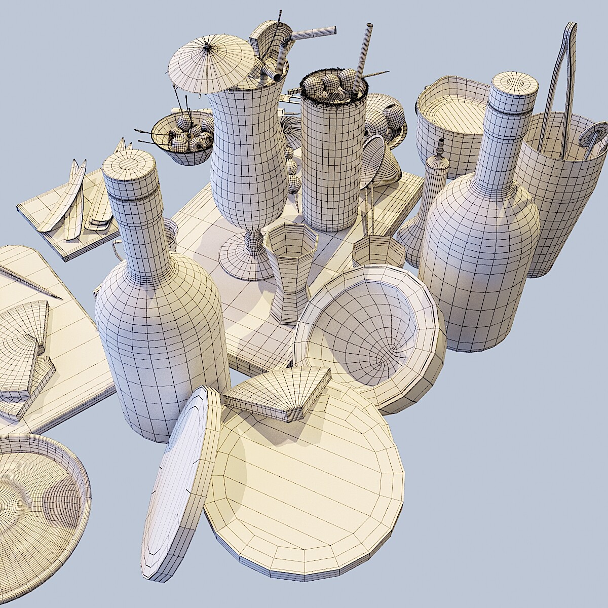 ArtStation - Cocktail Set Pina Colada | Resources