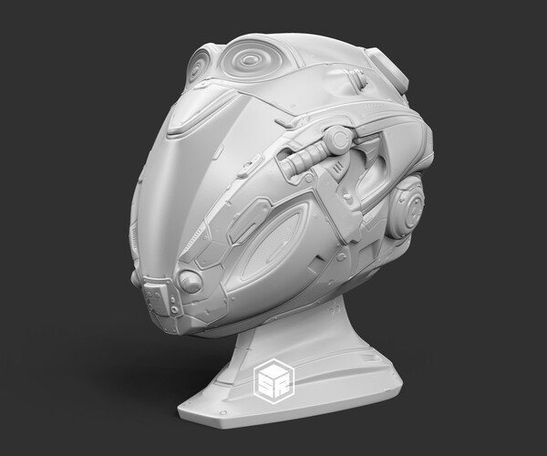 ArtStation - Sci-Fi Helmet - 3D Print Ready | Resources