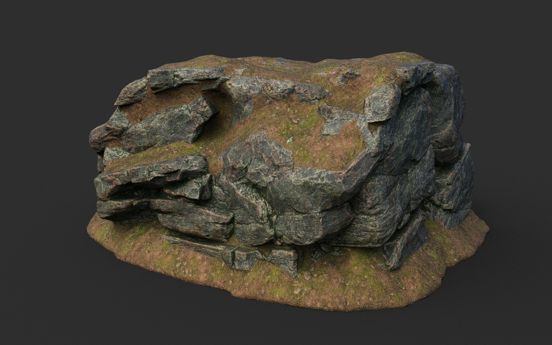 ArtStation - Low poly Rock and Soil Collection 210319 | Game Assets