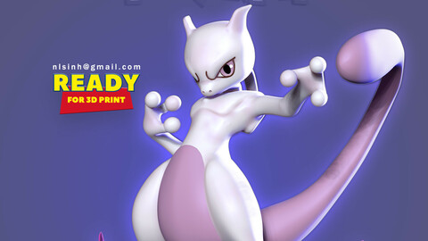 ArtStation - Mewtwo - Pokemon Fanart | Resources