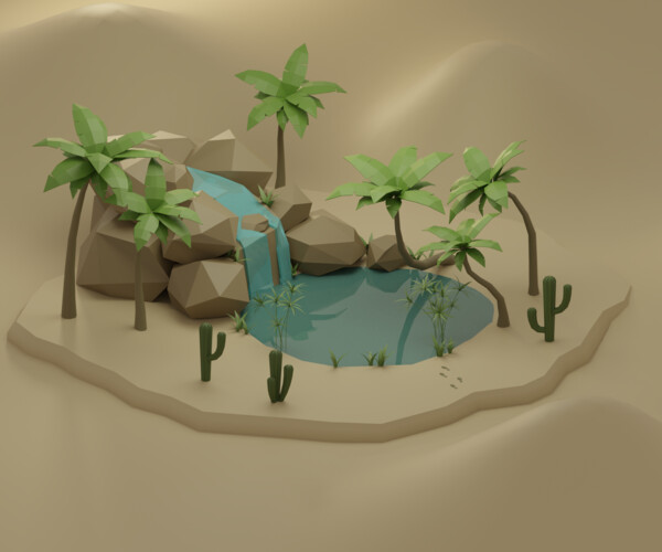 ArtStation - Oasis | Game Assets