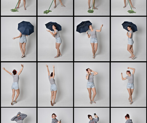 ArtStation - x200 A slice of life - Pose reference pack 1 | Resources