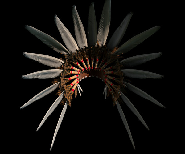 ArtStation - Native American Headdress | Indian Comanche Tribal Bonnet ...