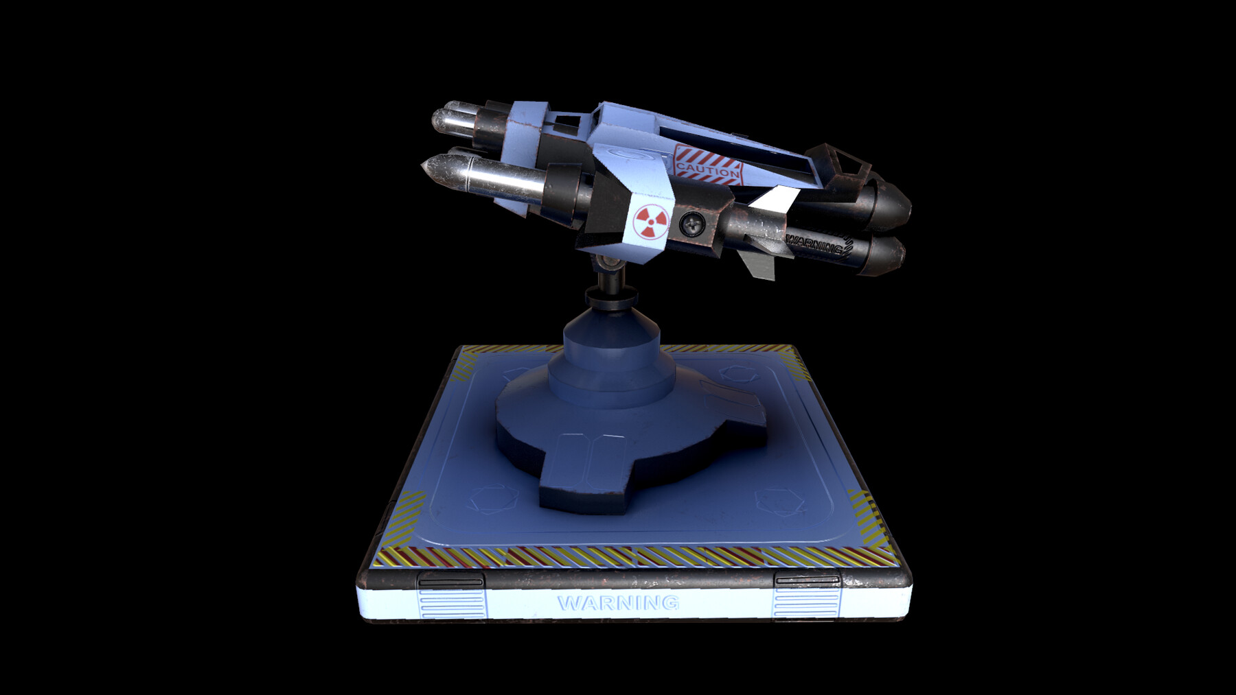 ArtStation - Rocket Launcher Turret 3d Model | Game Assets