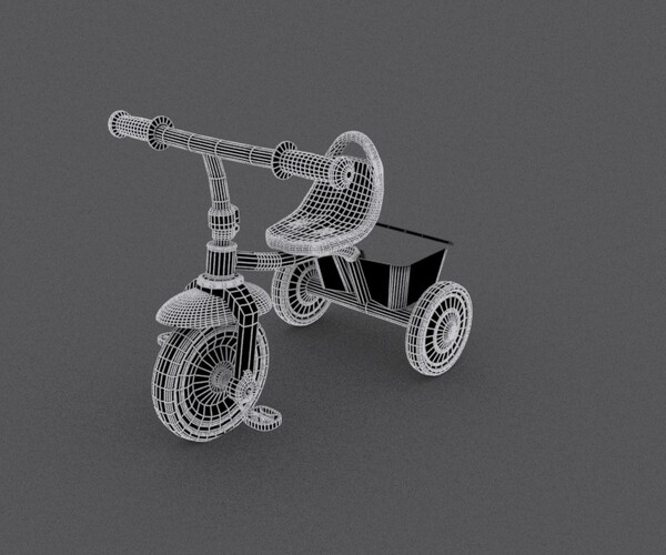 ArtStation - kids Tricycle 3d Model | Game Assets