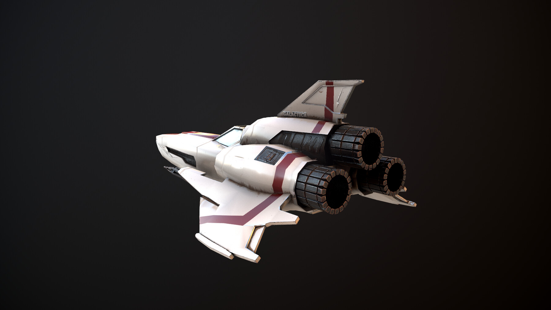ArtStation - Battlestar Galactica Viper Mk II 3D Model | Game Assets