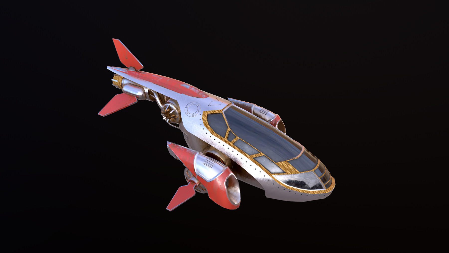 ArtStation - Small Spaceship 3d Model | Game Assets