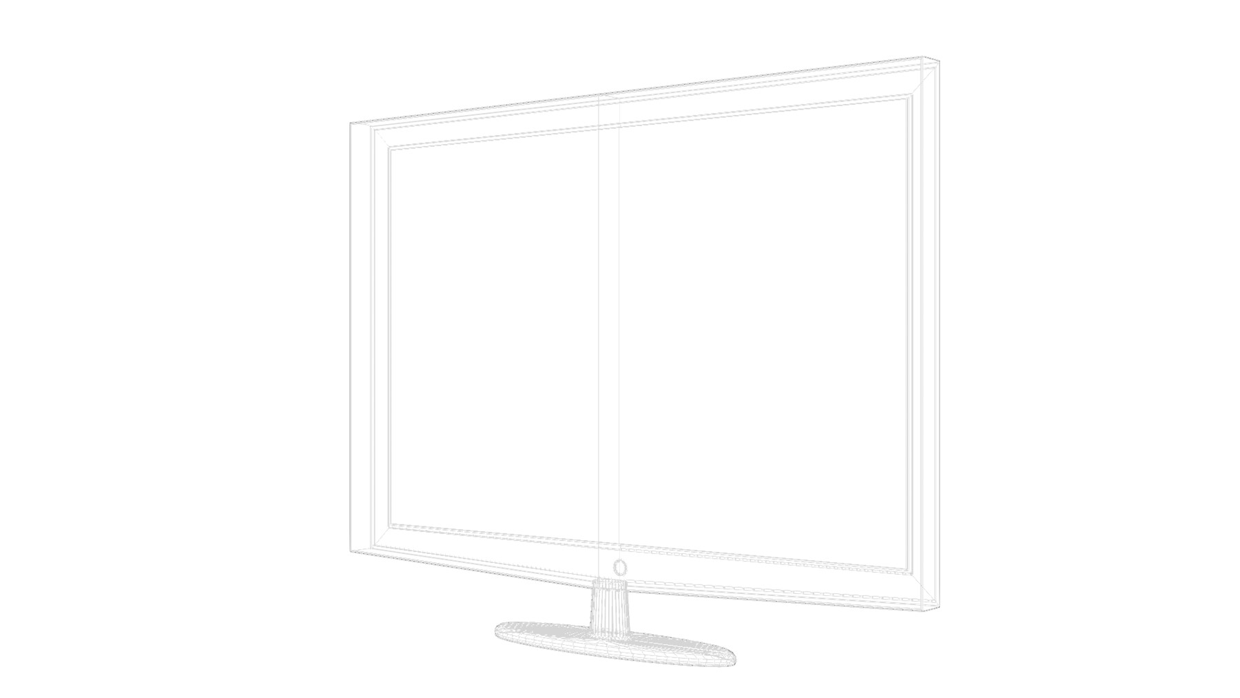 ArtStation - Generic Tv with and without stand Low-poly 3D model ...