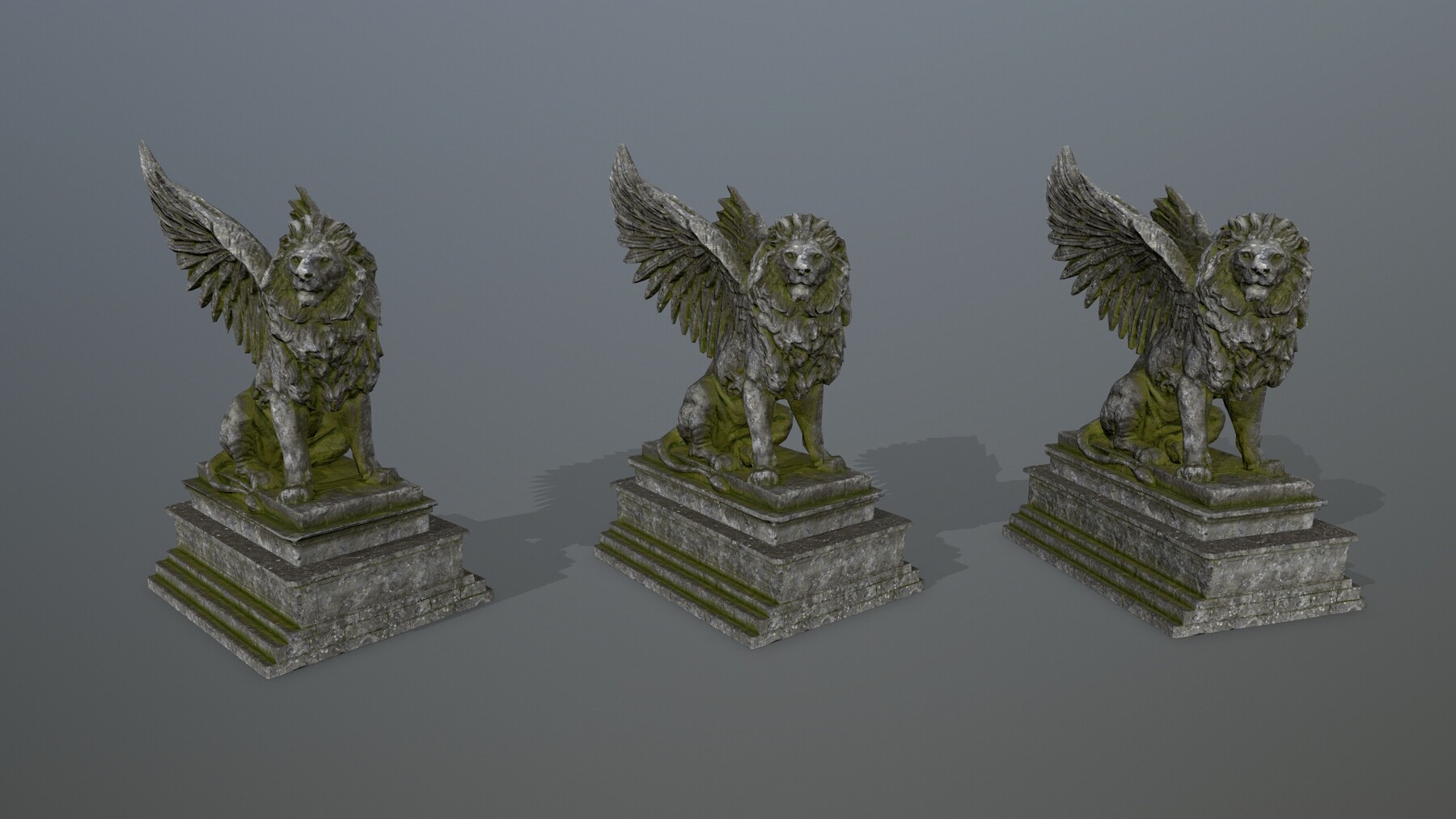 ArtStation - lion statue | Game Assets