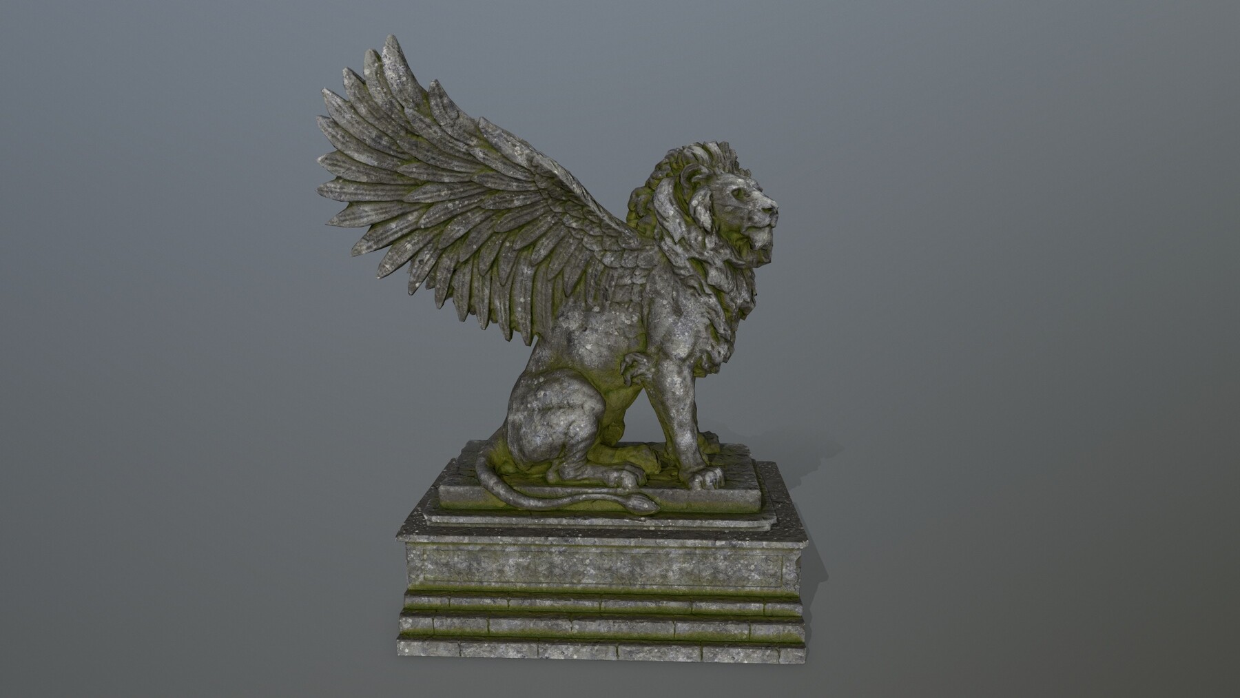 ArtStation - lion statue | Game Assets